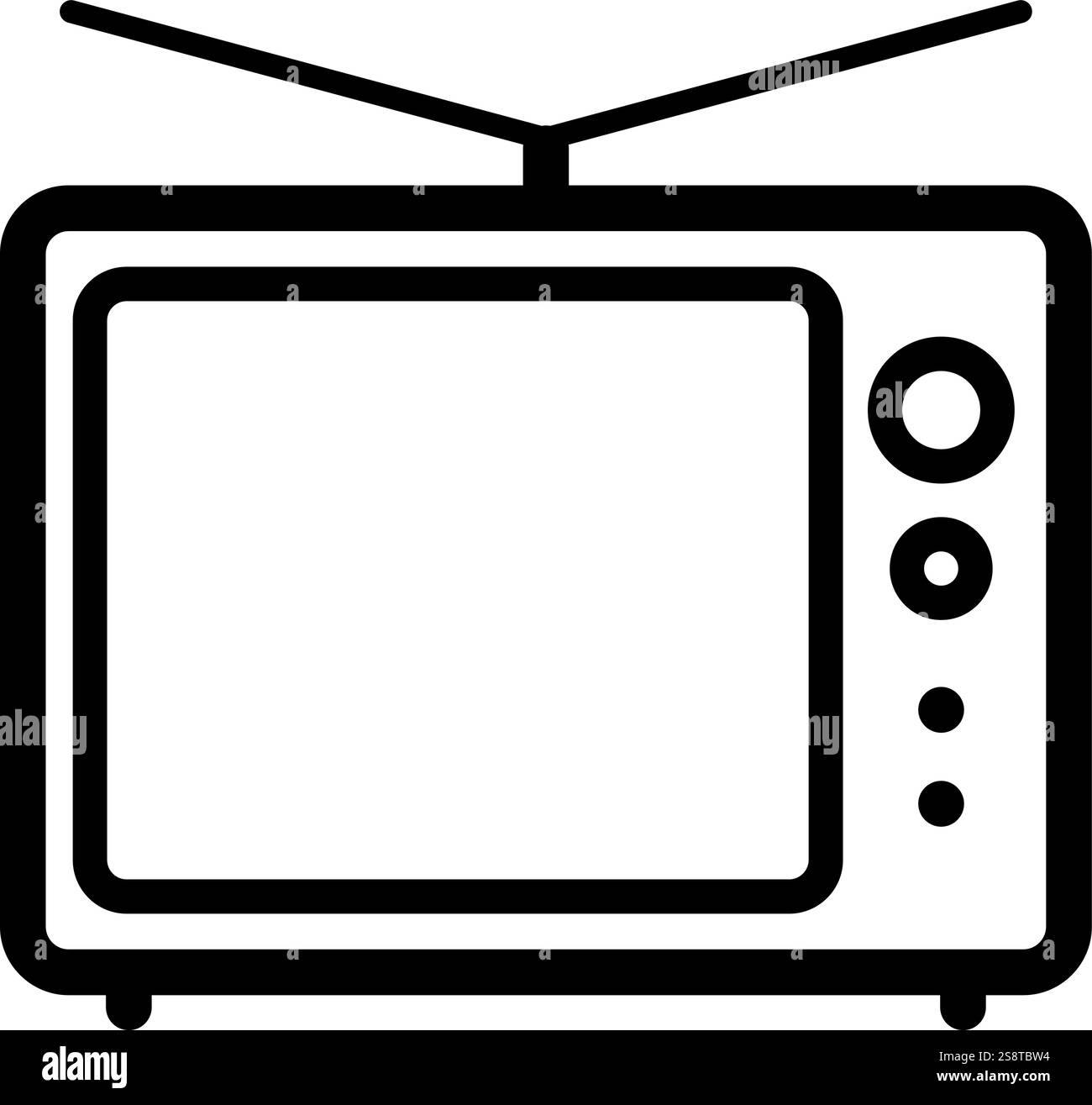 Television Broadcast icon vector. Suitable for mobile apps, web apps and print media Stock ...