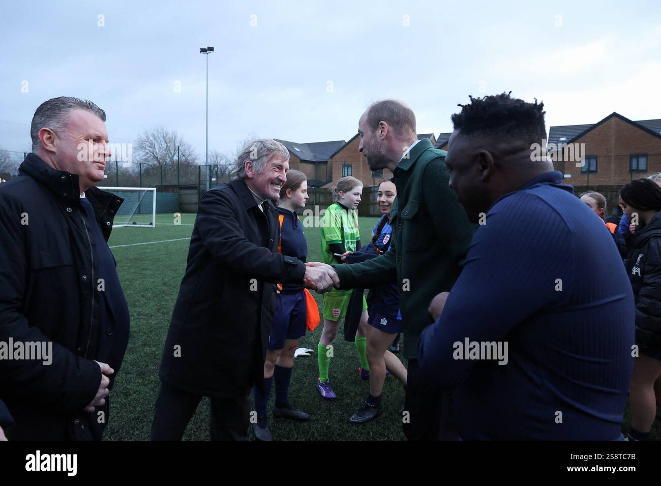 The Prince of Wales during a visit to Tiber in Toxteth, Liverpool, to ...