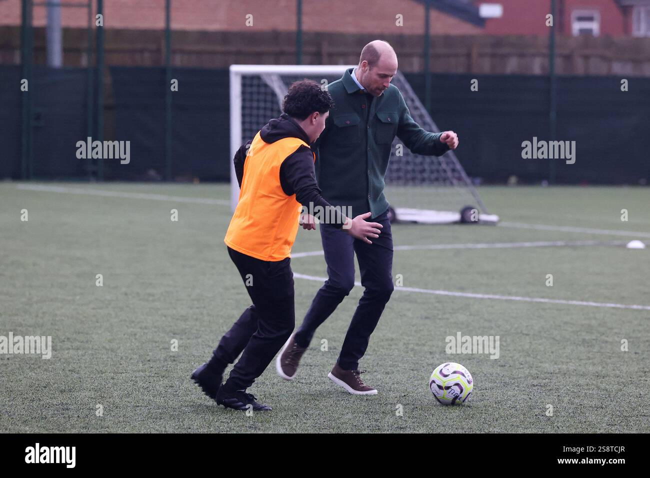 The Prince of Wales during a visit to Tiber in Toxteth, Liverpool, to ...
