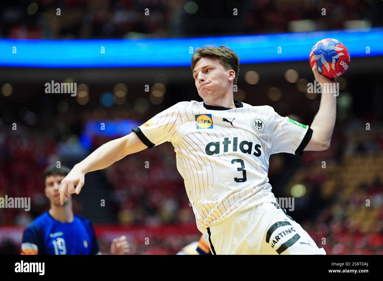Wurf/Tor Nils Lichtlein (Deutschland, #03) DEN, Italien vs. Deutschland ...