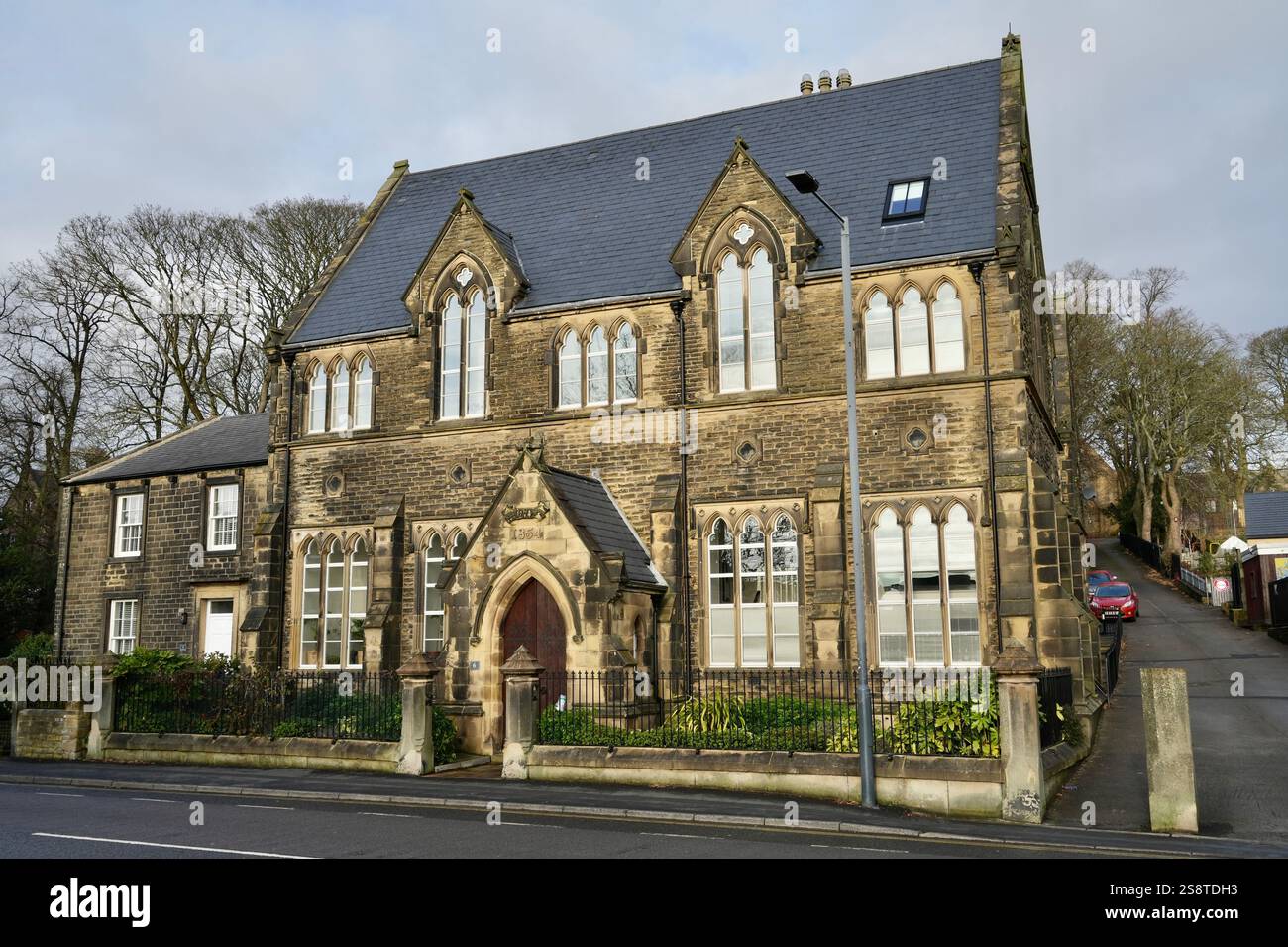 The Old St. Stephen’s boys’s school, on Gargrave Road, built 1854 Stock ...