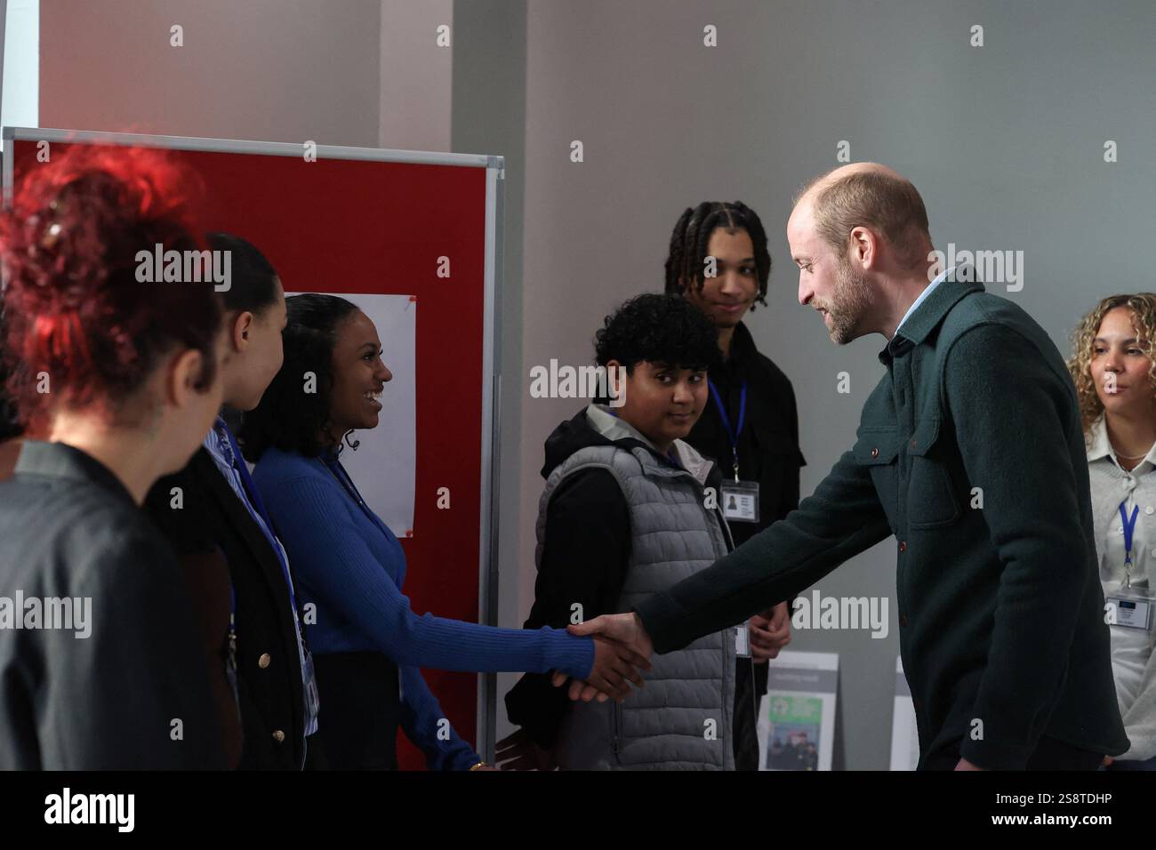 The Prince of Wales during a visit to Tiber in Toxteth, Liverpool, to ...