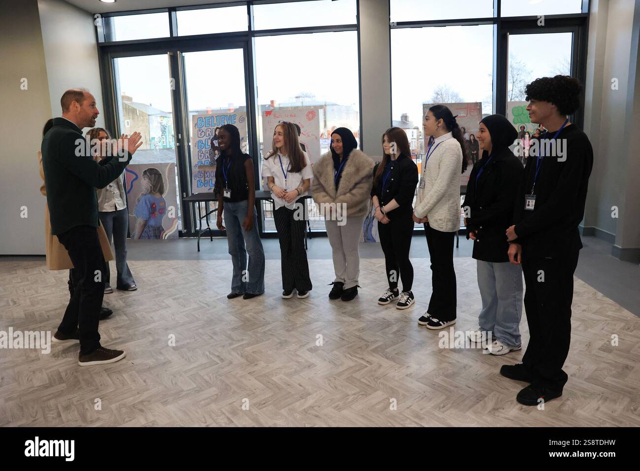 The Prince of Wales during a visit to Tiber in Toxteth, Liverpool, to ...