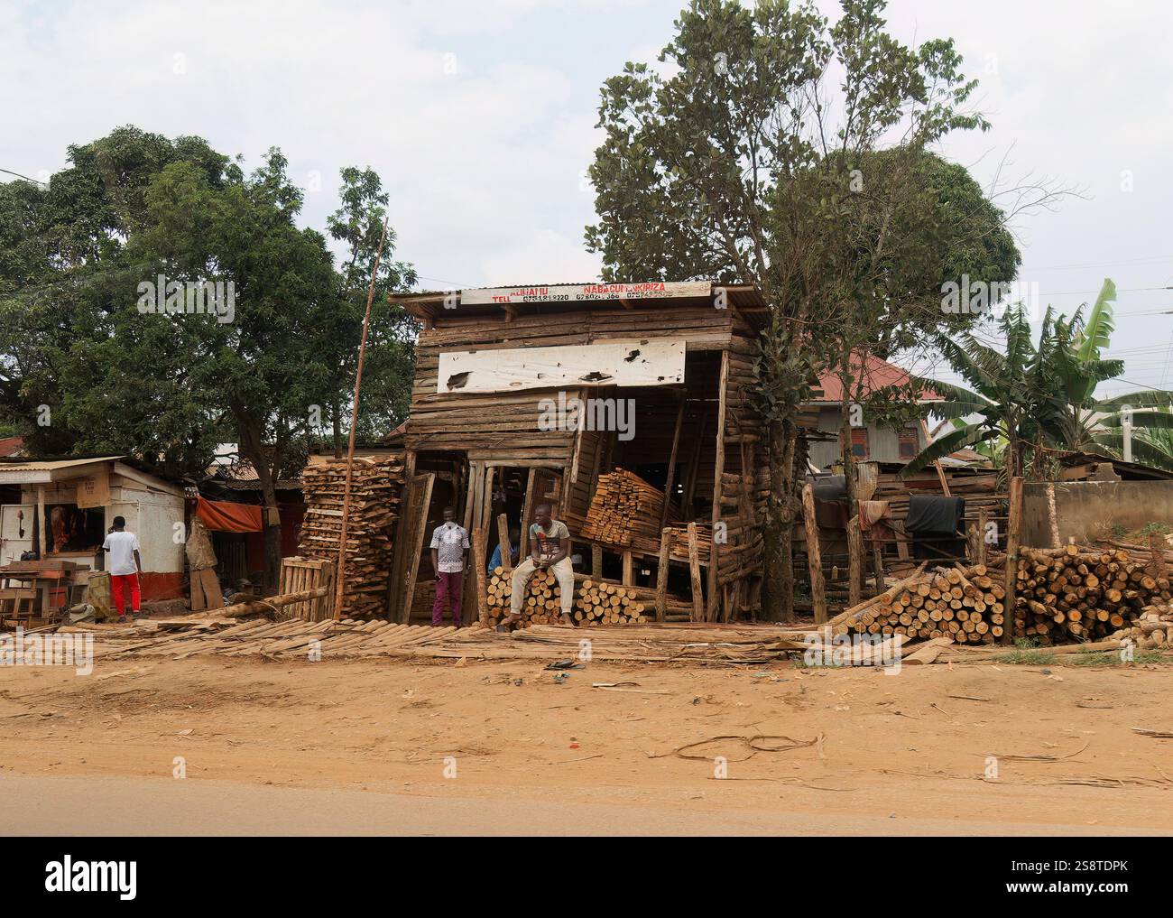 settlement, Uganda, East Africa Stock Photo - Alamy
