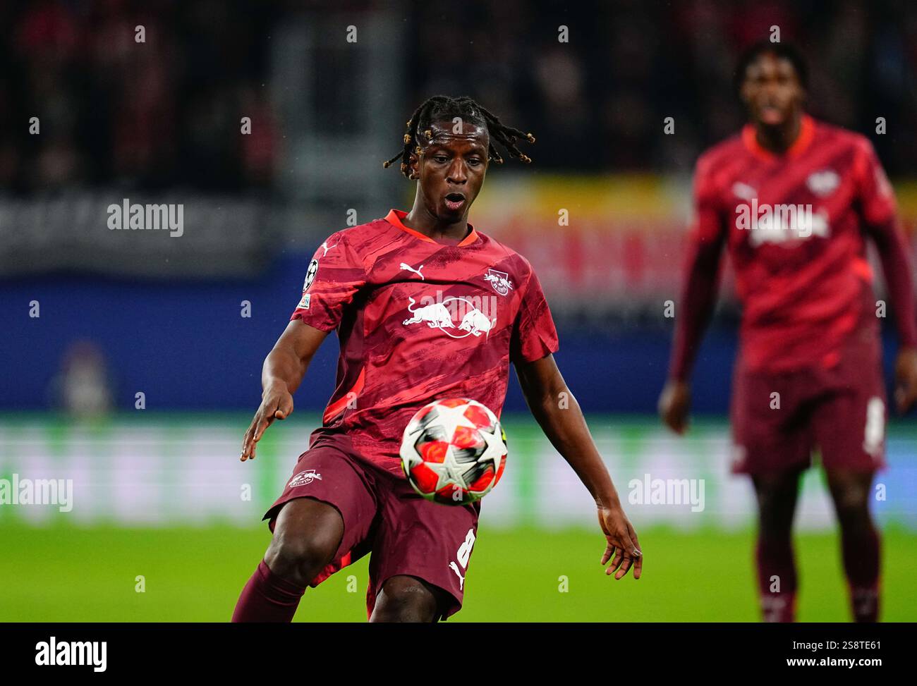 Red Bull Arena, Leipzig, Germany. 22nd Jan, 2025. Amadou Haidara (RB ...