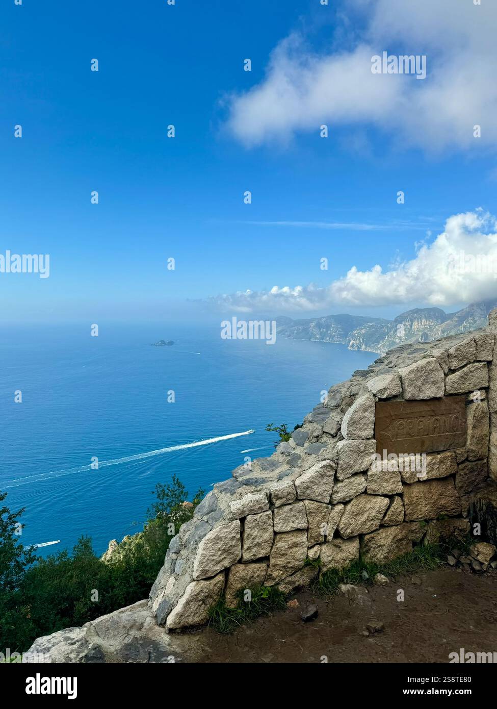 Way to Praiano from the Path of the Gods Stock Photo - Alamy