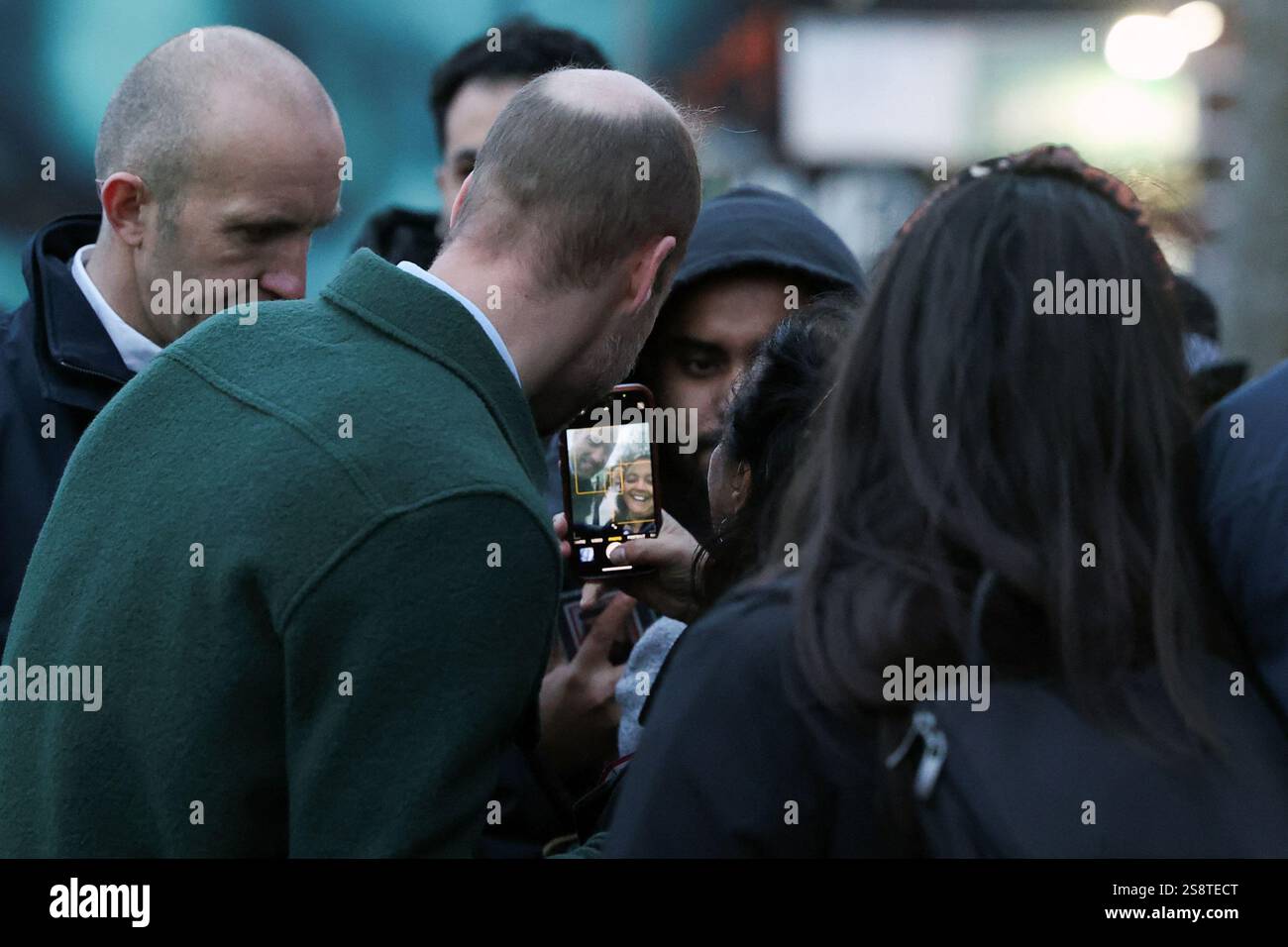 The Prince of Wales during a visit to Tiber in Toxteth, Liverpool, to ...