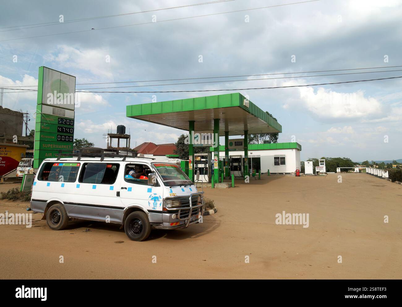 gas station, Uganda, East Africa Stock Photo - Alamy