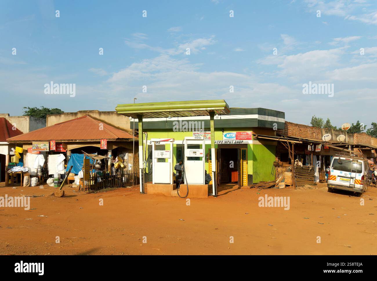 gas station, Uganda, East Africa Stock Photo - Alamy