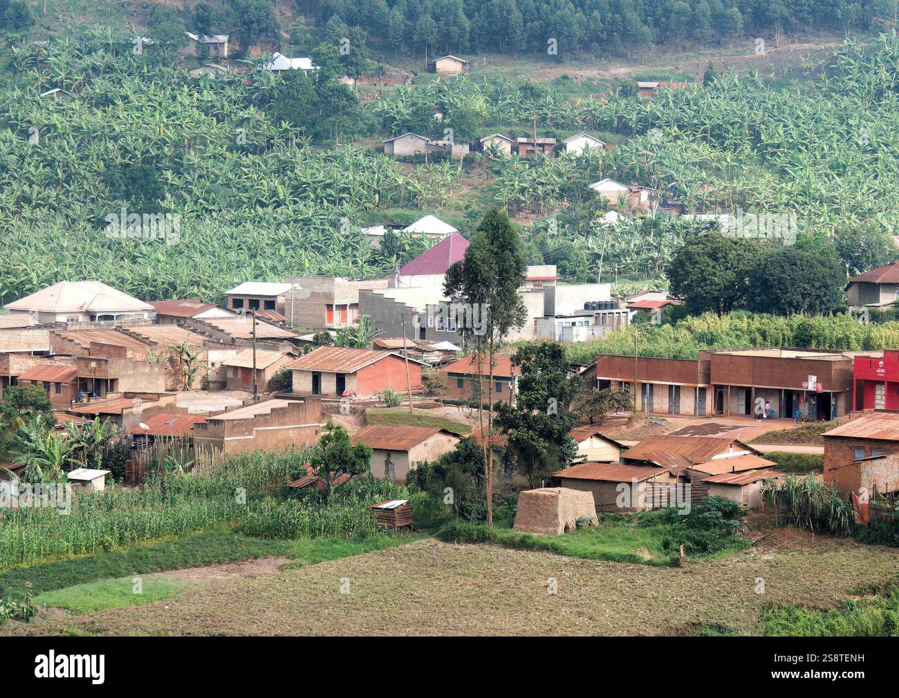 settlement, Uganda, East Africa Stock Photo - Alamy