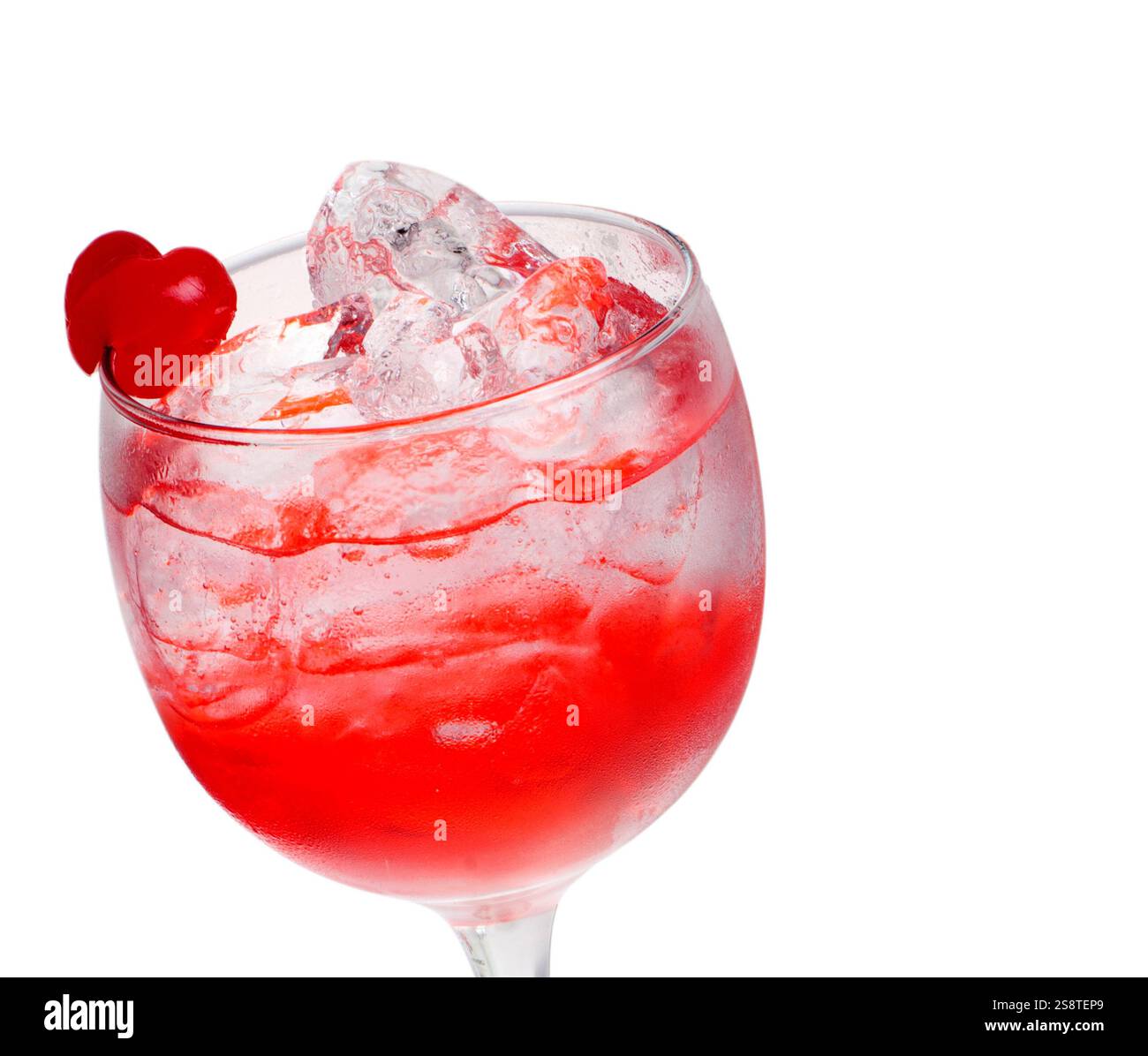 Glass cup cherry juice Cut Out Stock Images & Pictures - Alamy