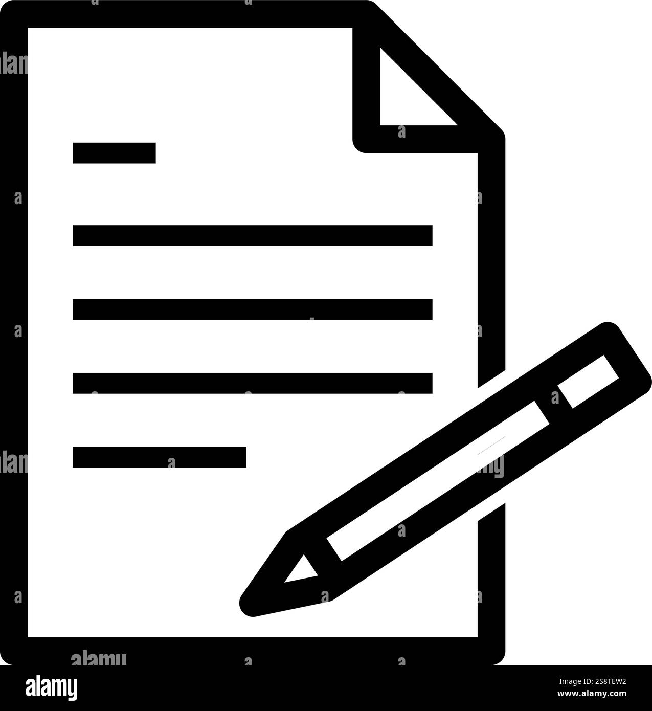 Write Report icon vector. Suitable for mobile apps, web apps and print ...