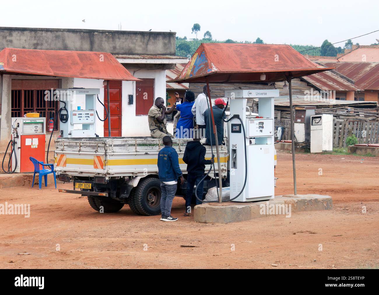 gas station, Uganda, East Africa Stock Photo - Alamy