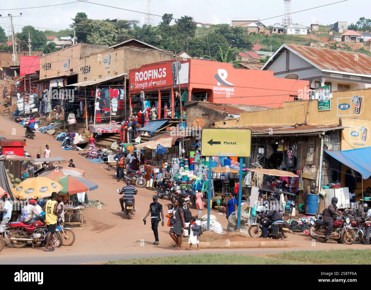 settlement, Uganda, East Africa Stock Photo - Alamy
