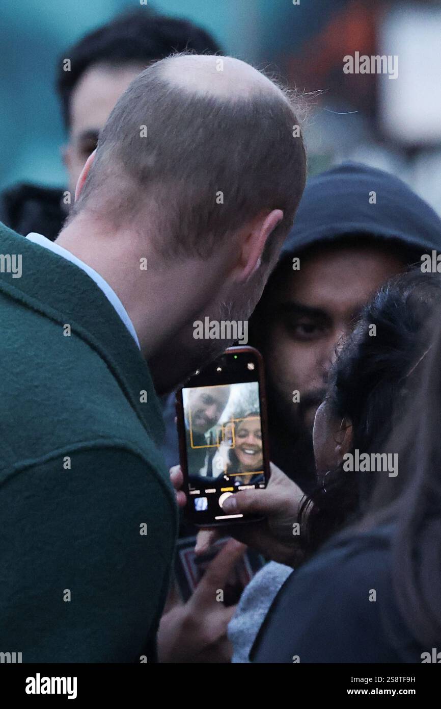 The Prince of Wales during a visit to Tiber in Toxteth, Liverpool, to ...