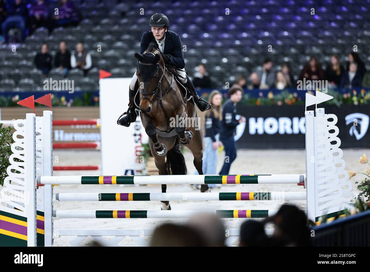 Arjen van Diepen with Naira during the Aeres MBO Barneveld Prize 1.10m ...