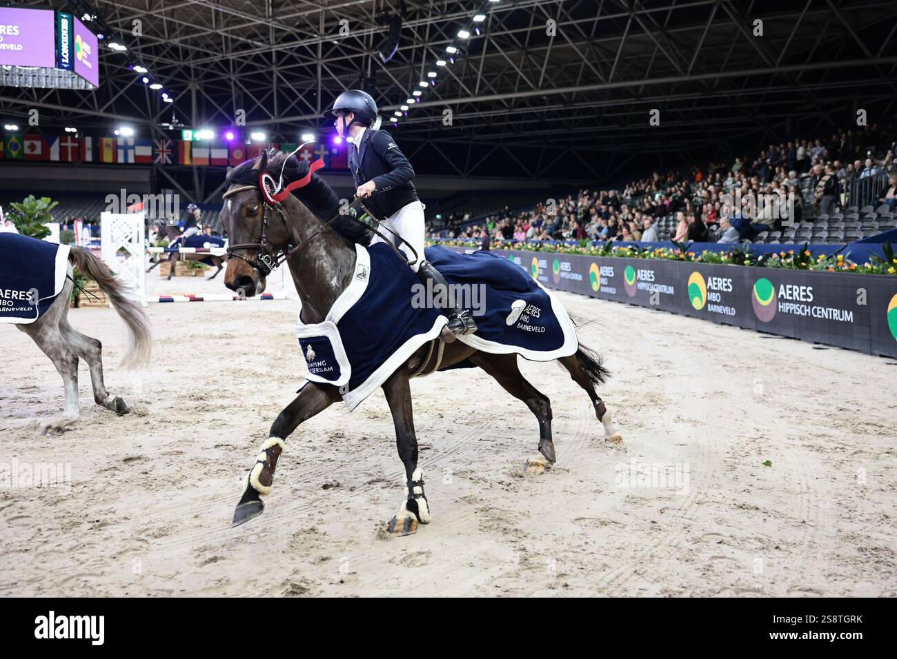 Cindy Kosse with KSH Hero d'Itoo Z during the prize giving ceremony of ...