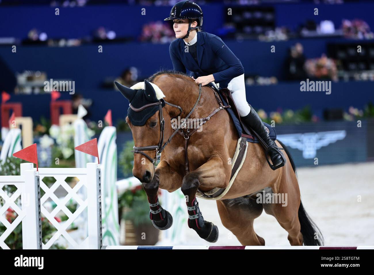 Senna Horich with Levy during the Aeres MBO Barneveld Prize 1.10m at ...