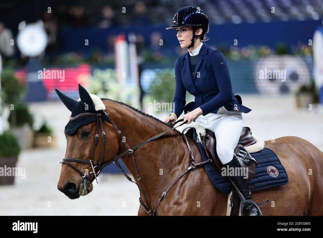 Senna Horich with Levy during the Aeres MBO Barneveld Prize 1.10m at ...