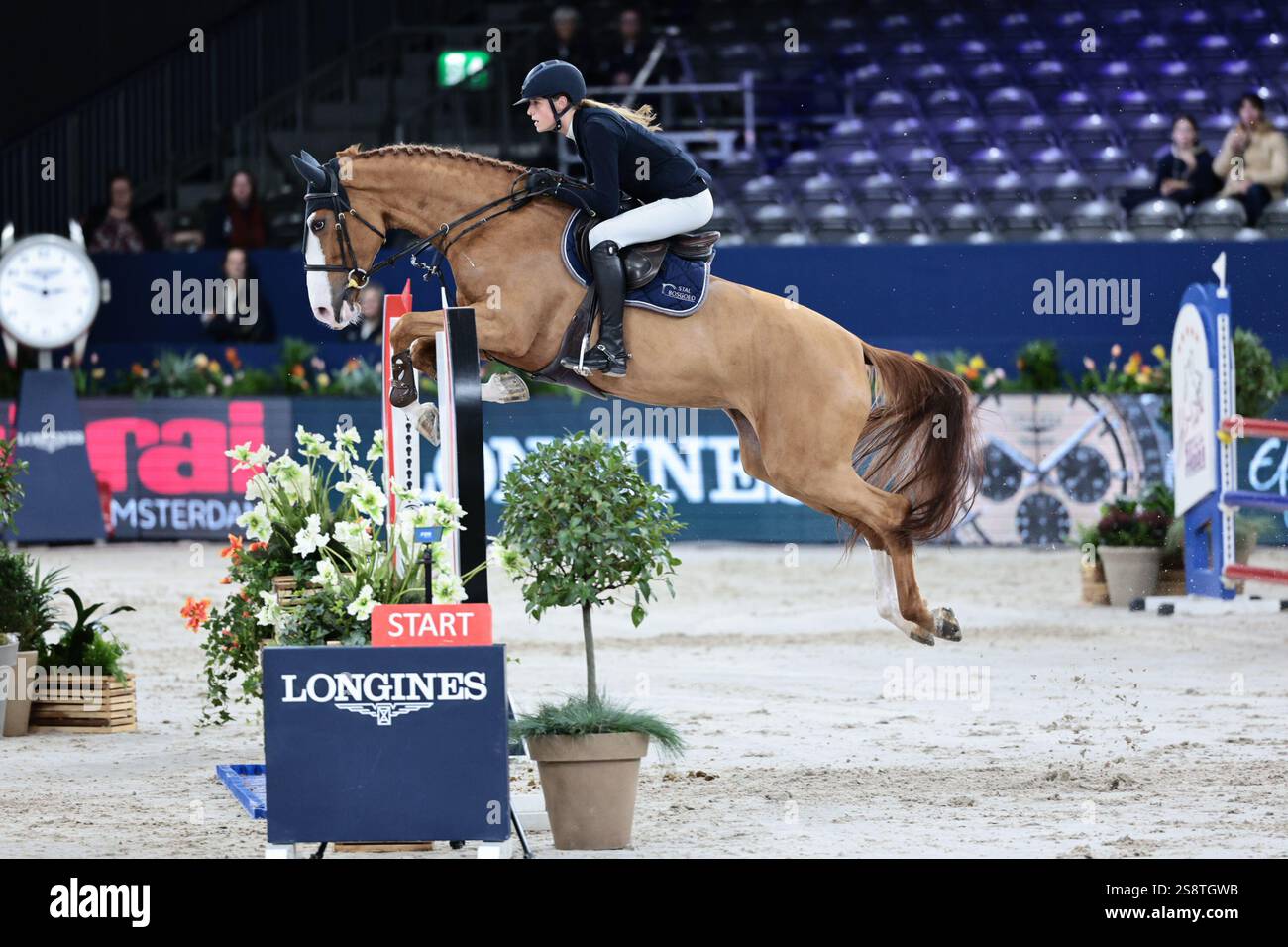 Maud Agterberg with O'Filly during the Aeres MBO Barneveld Prize 1.10m ...