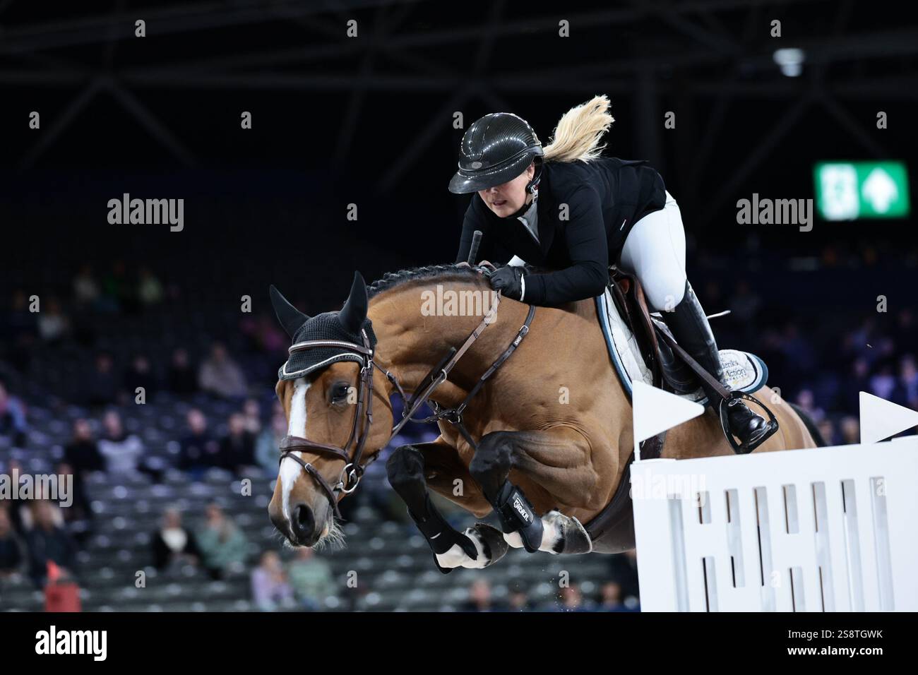 Anne Bakker with Istelle D Z during the Stal Bosgoed Prize 1.30m at the ...