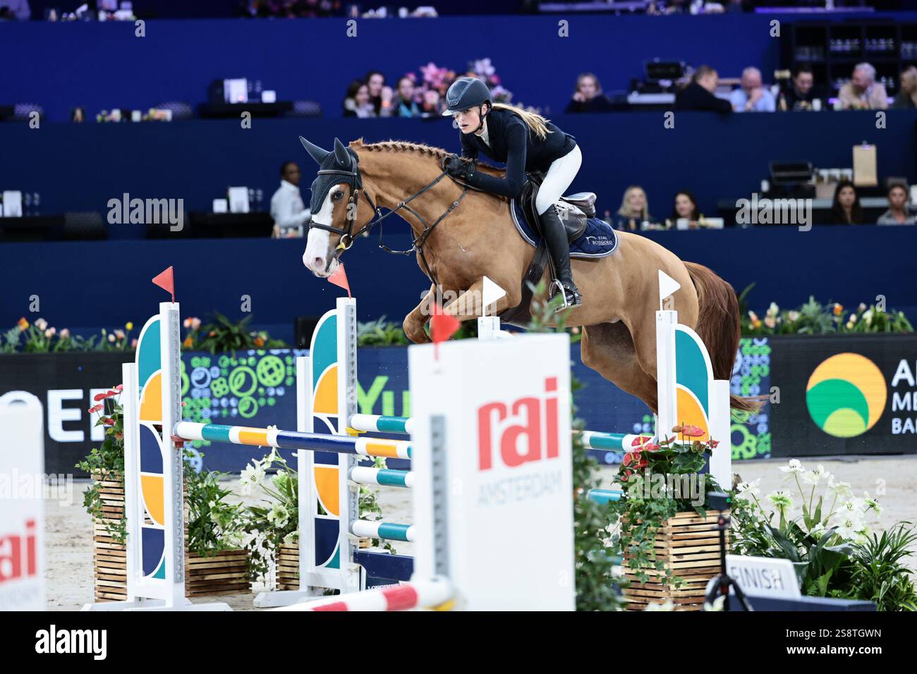 Maud Agterberg with O'Filly during the Aeres MBO Barneveld Prize 1.10m ...
