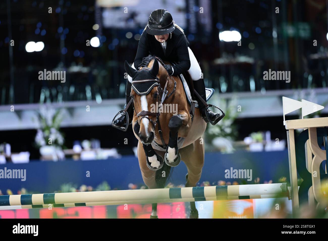 Anne Bakker with Istelle D Z during the Stal Bosgoed Prize 1.30m at the ...