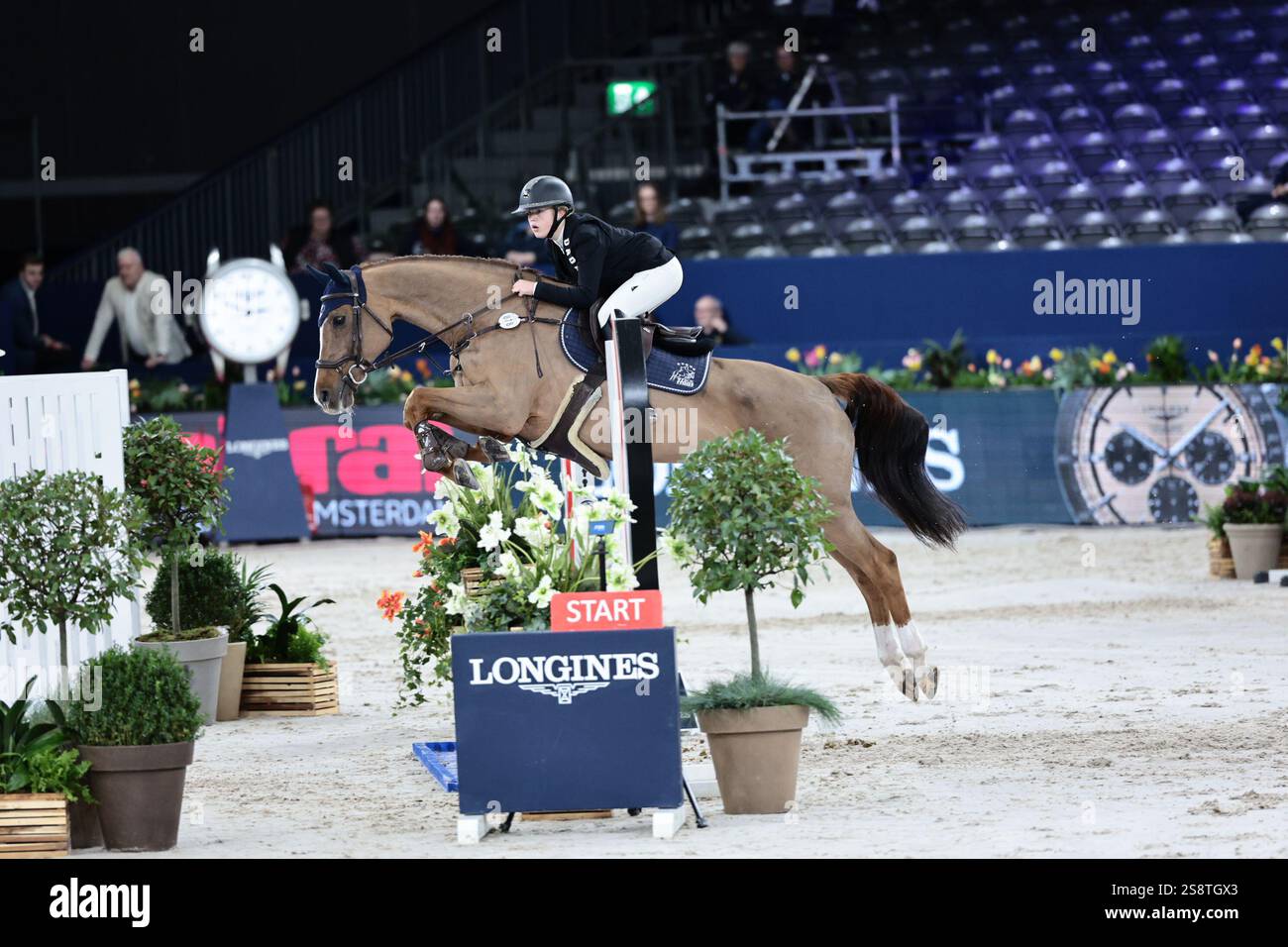 Stacey van der Haar with Charmonix VDH during the Aeres MBO Barneveld ...