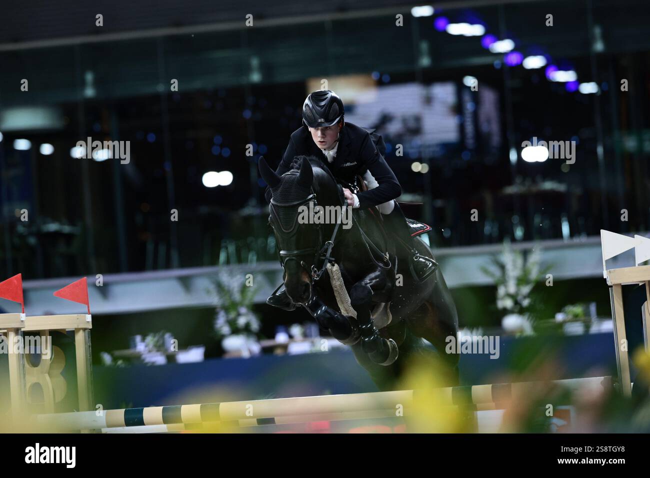 Joep Schaap with Cadeauminka during the Stal Bosgoed Prize 1.30m at the ...