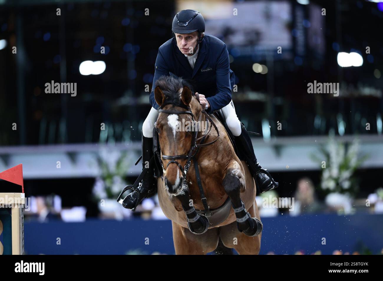 Franklin Posmus with Garola H.K. during the Stal Bosgoed Prize 1.30m at ...
