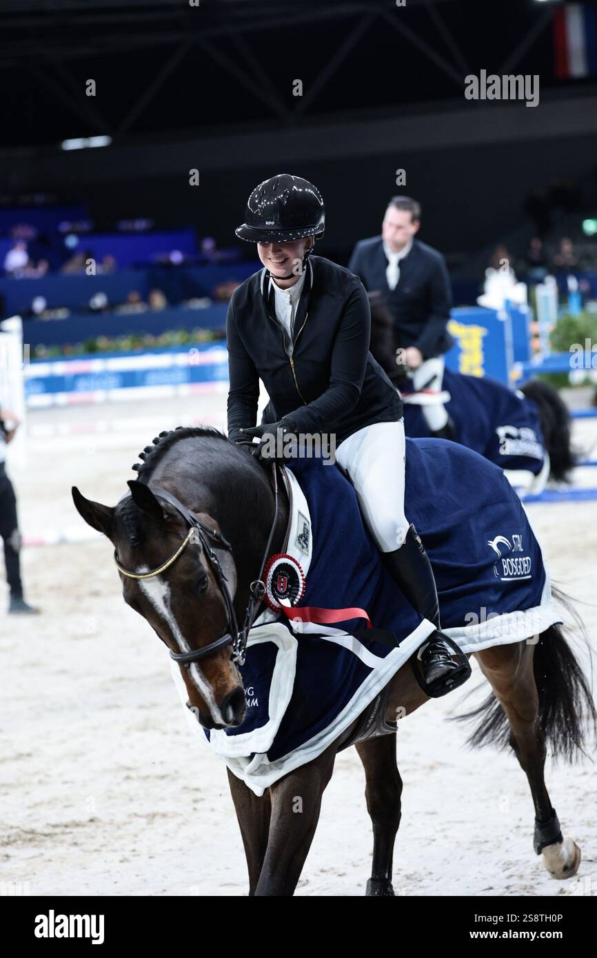 Nienke van Roekel with Noadermus PP during the prize giving ceremony of ...