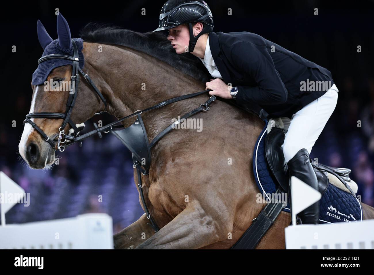 Sytze van Dellen with Latieza during the Stal Bosgoed Prize 1.30m at ...