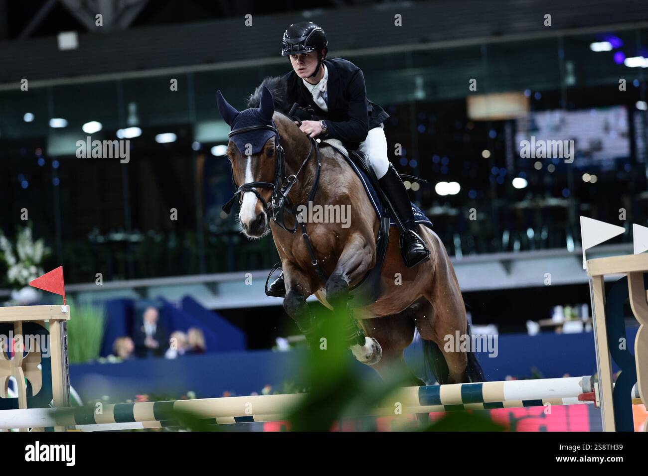 Sytze van Dellen with Latieza during the Stal Bosgoed Prize 1.30m at ...