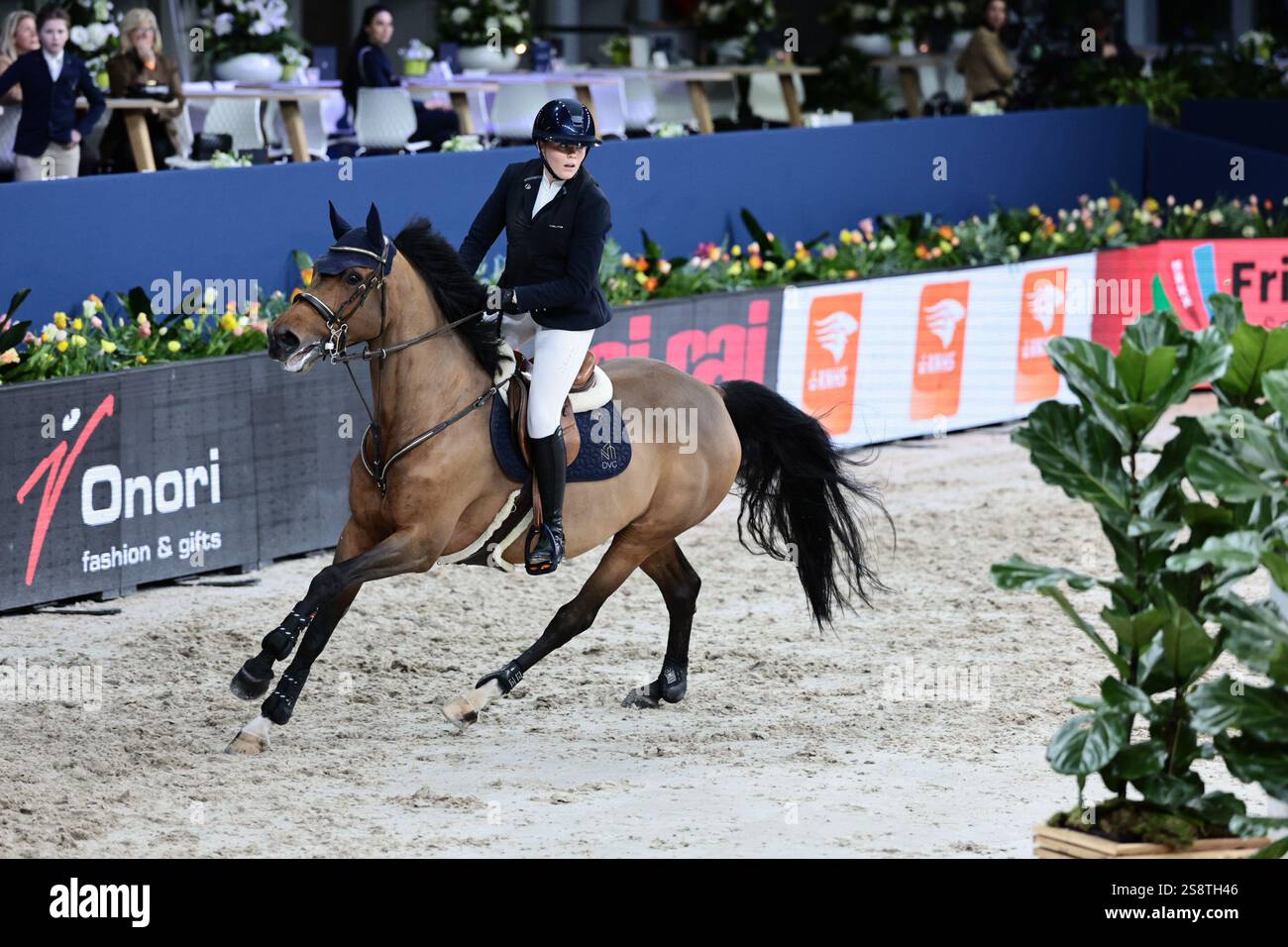 Bethany Vos with Liberty H. during the IB Makelaars Prize 1.20m at the ...
