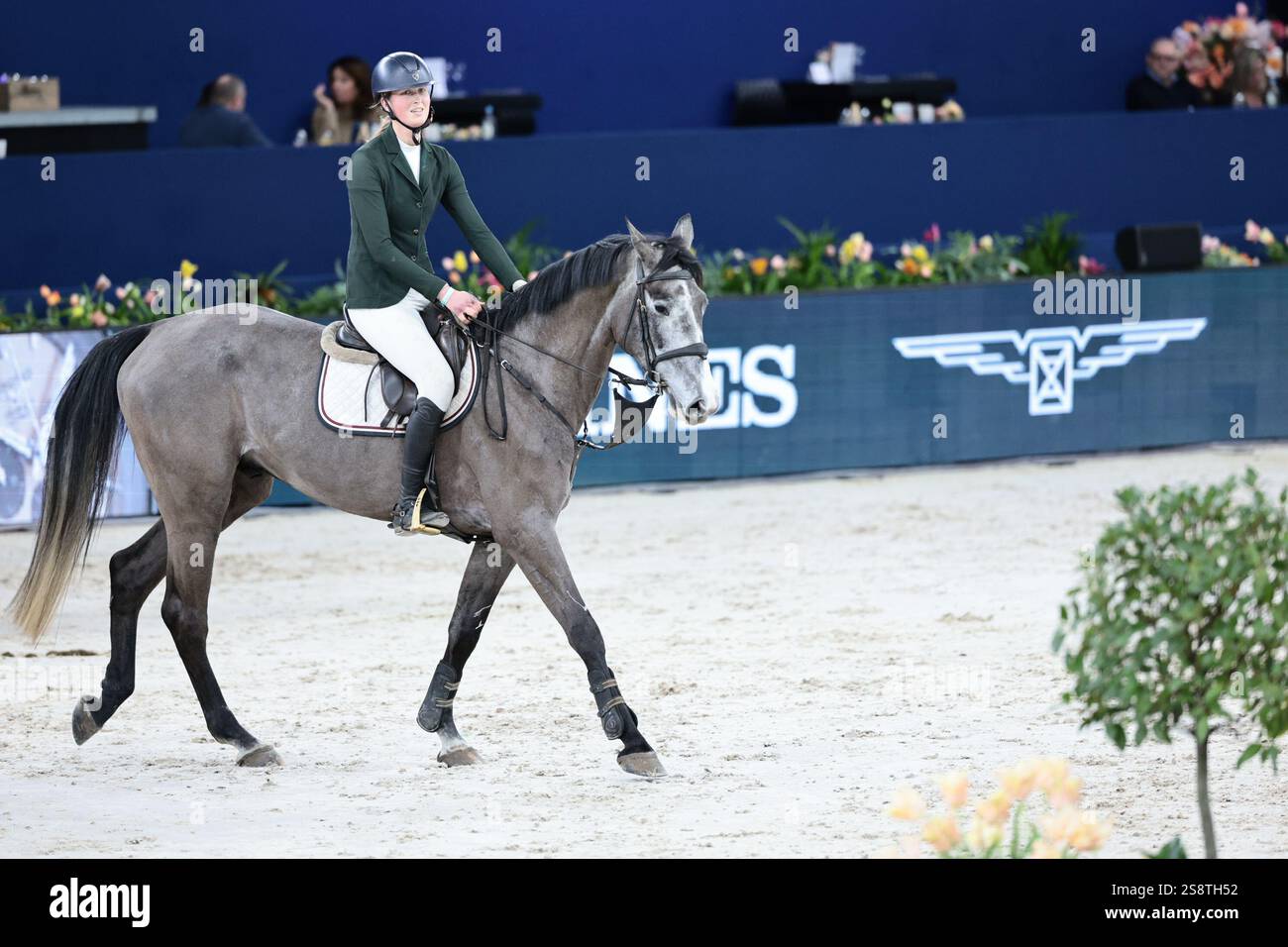 Tessa Delger with Orlando N during the IB Makelaars Prize 1.20m at the ...