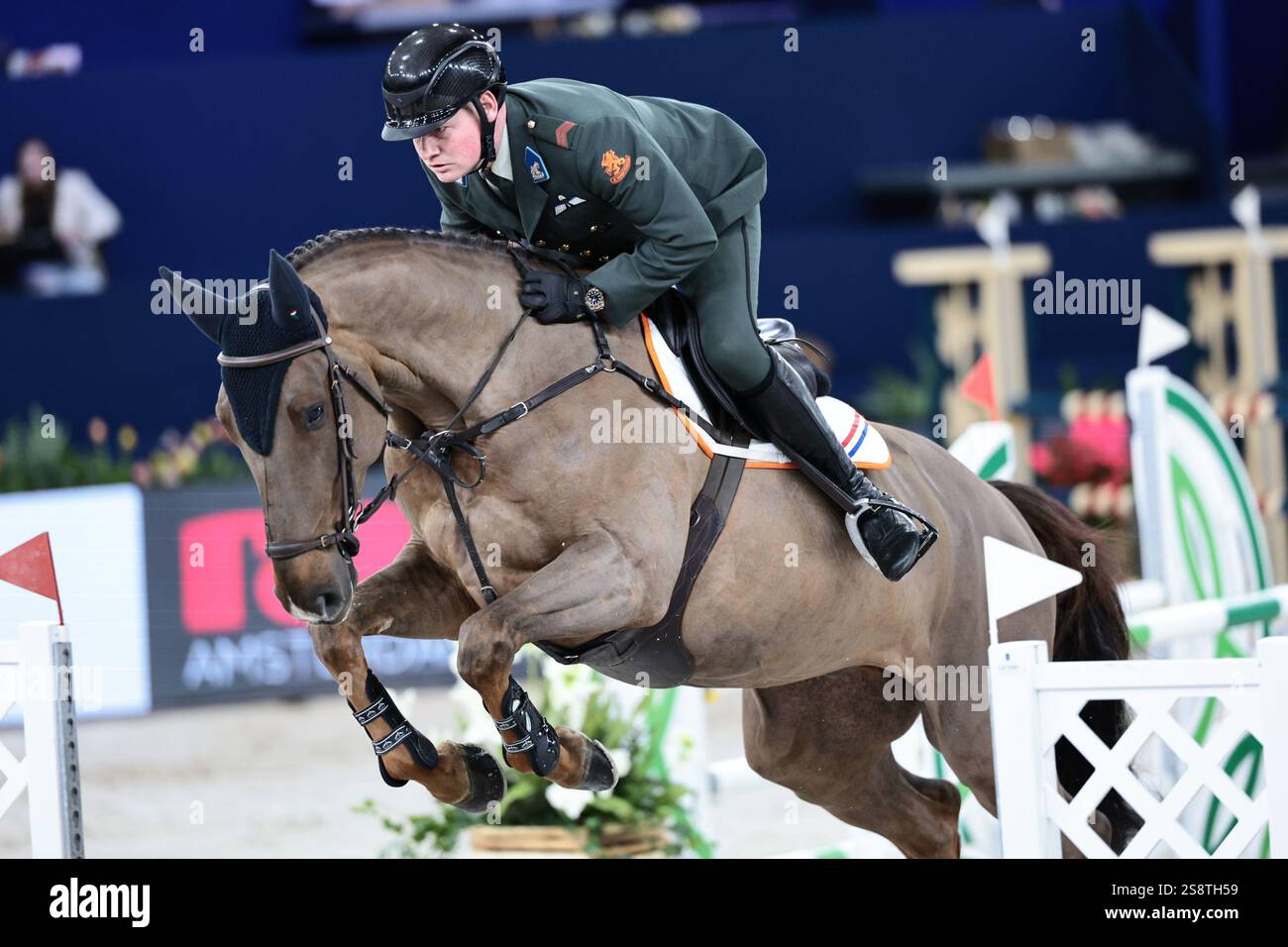 Sander Naber with Teacher during the IB Makelaars Prize 1.20m at the ...