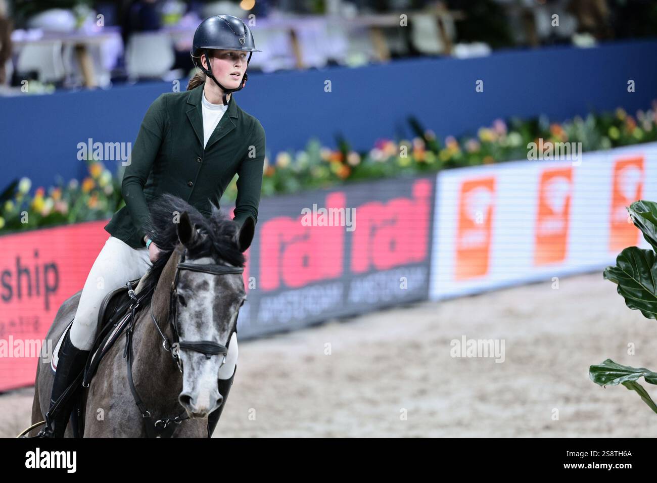 Tessa Delger with Orlando N during the IB Makelaars Prize 1.20m at the ...