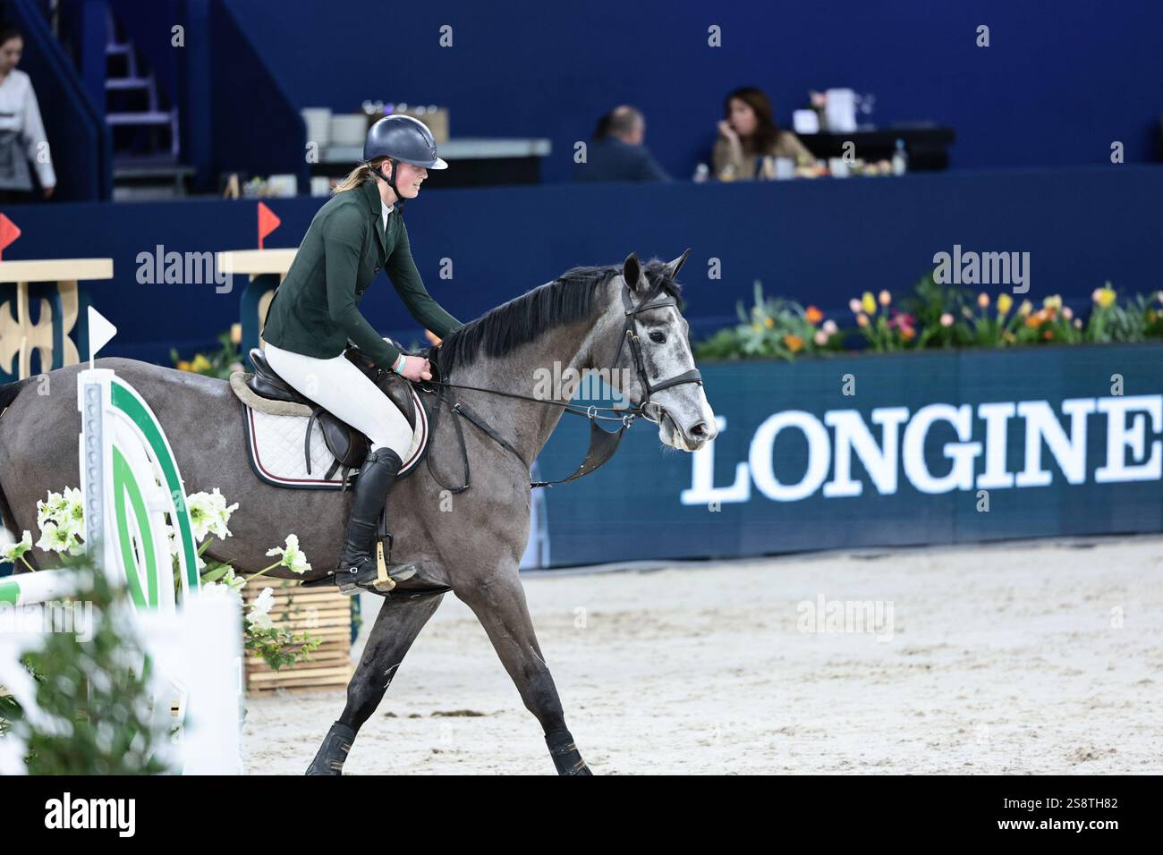 Tessa Delger with Orlando N during the IB Makelaars Prize 1.20m at the ...