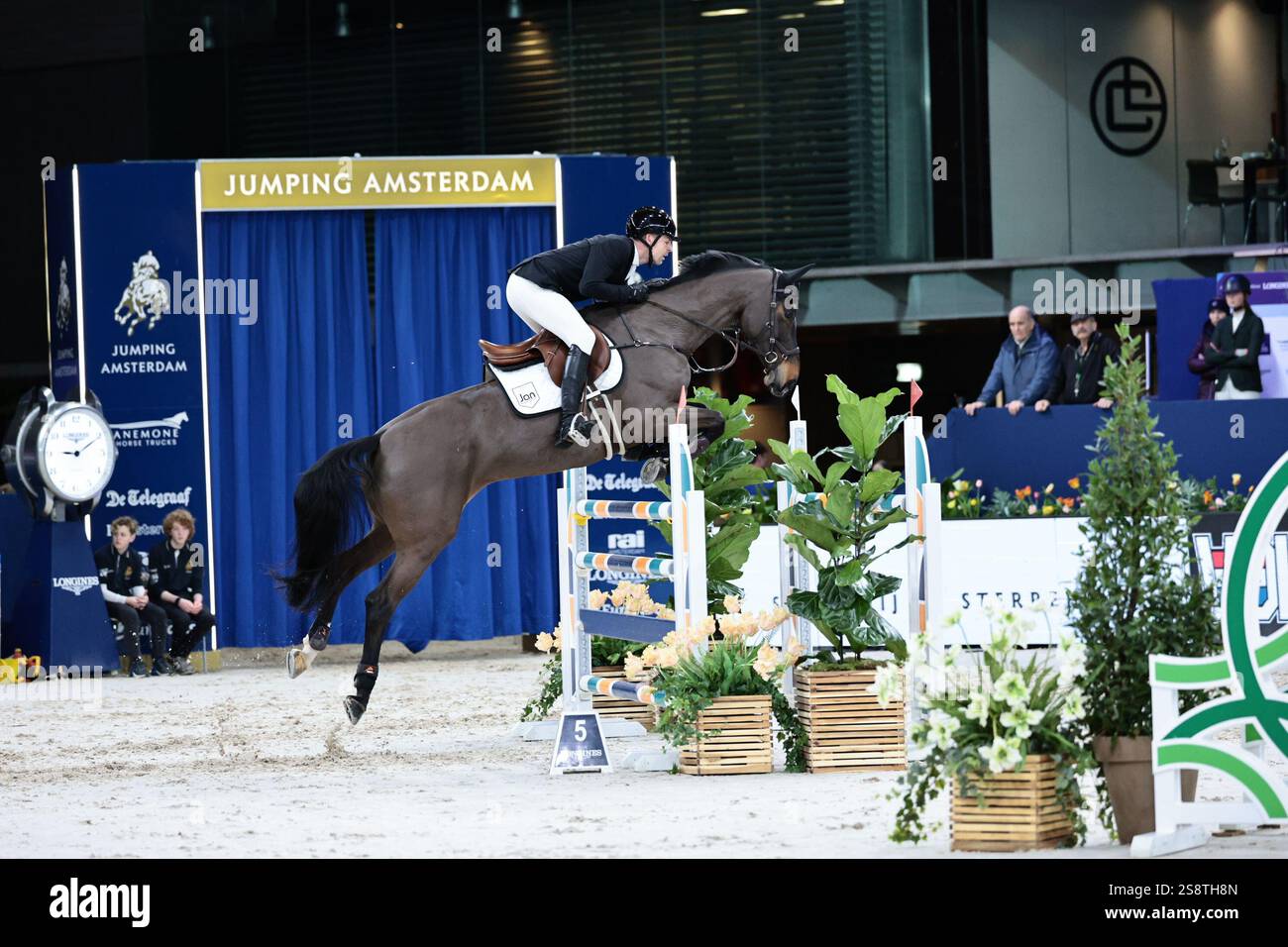 Wesley Mulder with Katharina Karla during the De Telegraaf Prize 1.35m ...