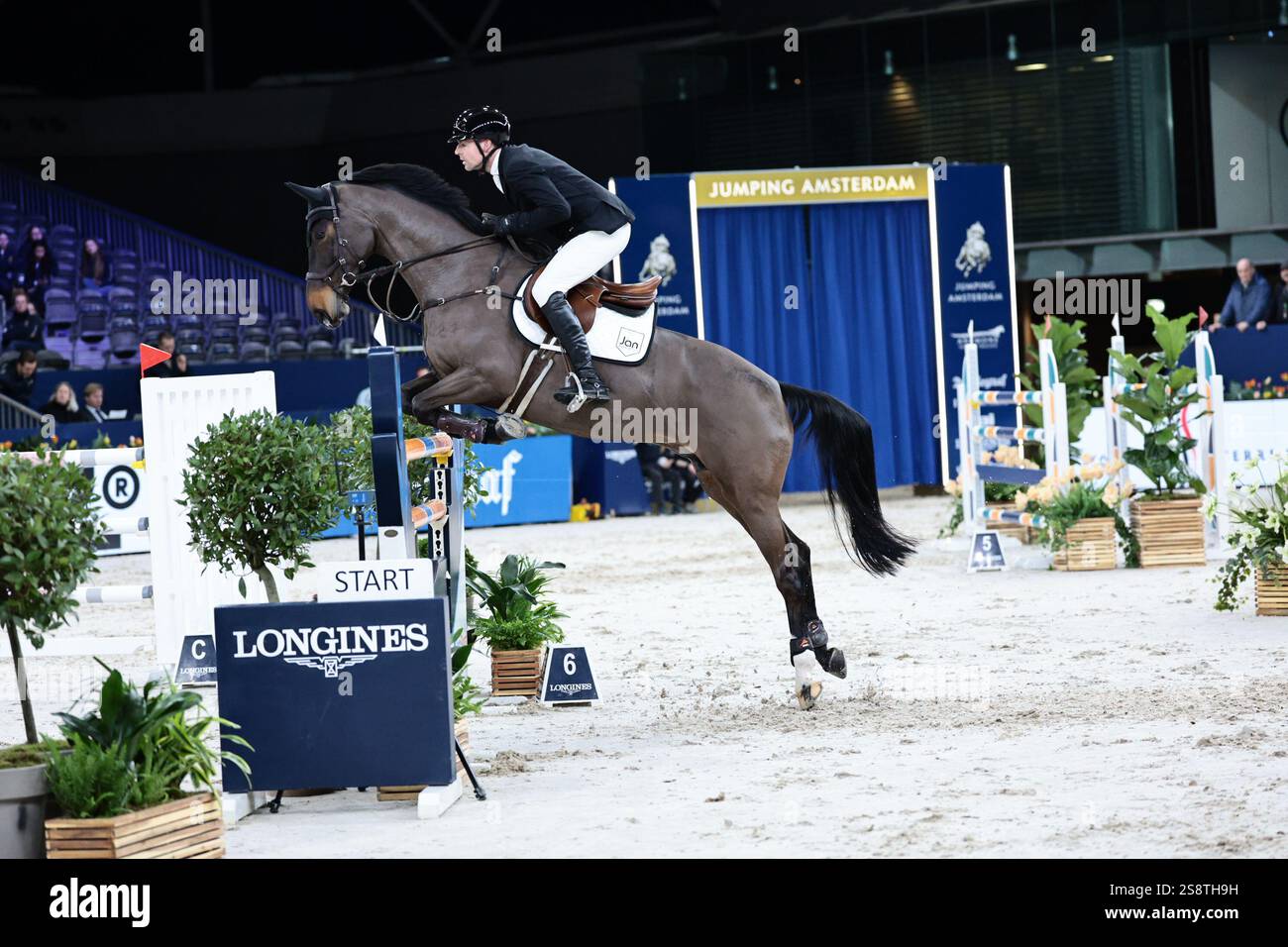 Wesley Mulder with Katharina Karla during the De Telegraaf Prize 1.35m ...