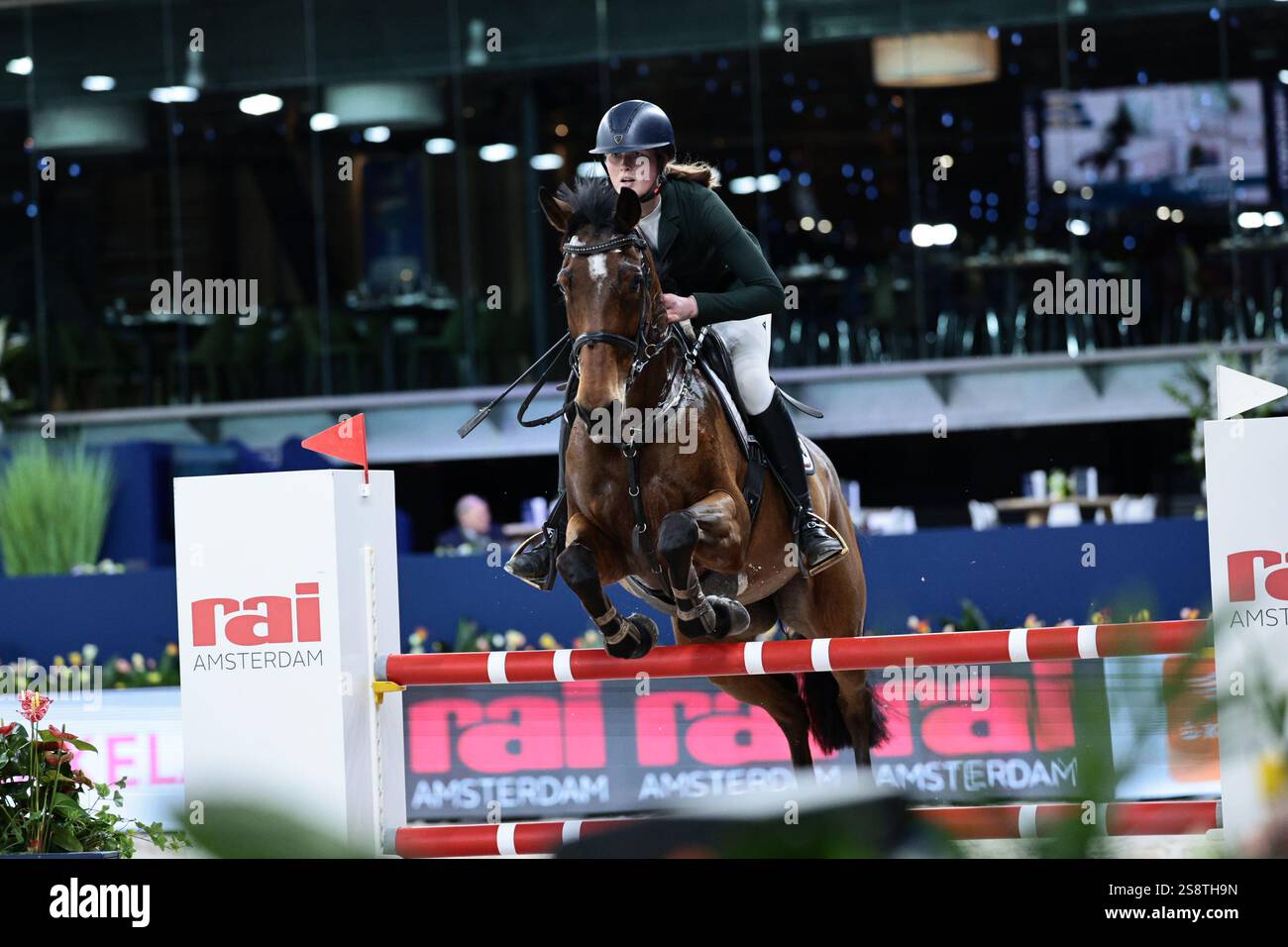 Tessa Delger with Dahlia Z during the De Telegraaf Prize 1.35m at the ...