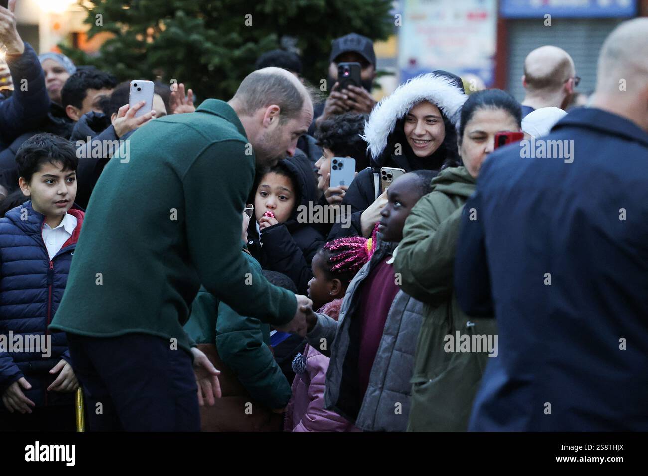 The Prince of Wales during a visit to Tiber in Toxteth, Liverpool, to ...