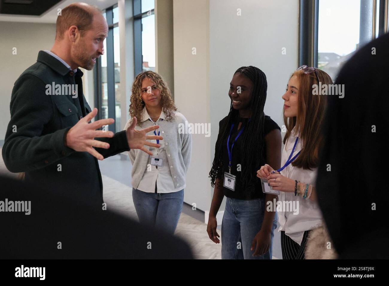 The Prince of Wales during a visit to Tiber in Toxteth, Liverpool, to ...
