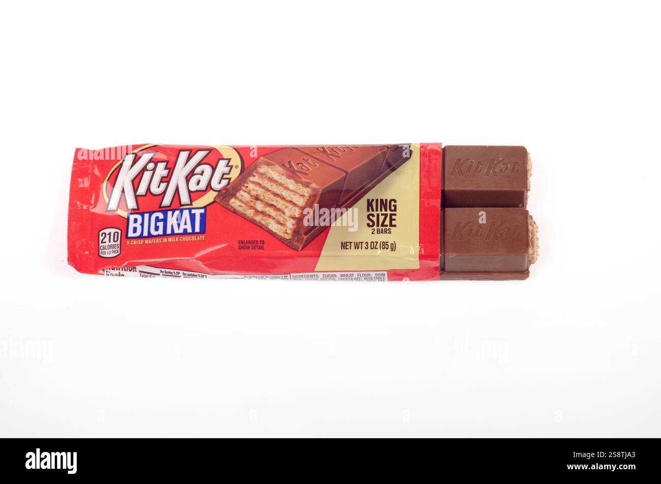 Kit Kat Big Kat Candy Bar on White Stock Photo - Alamy