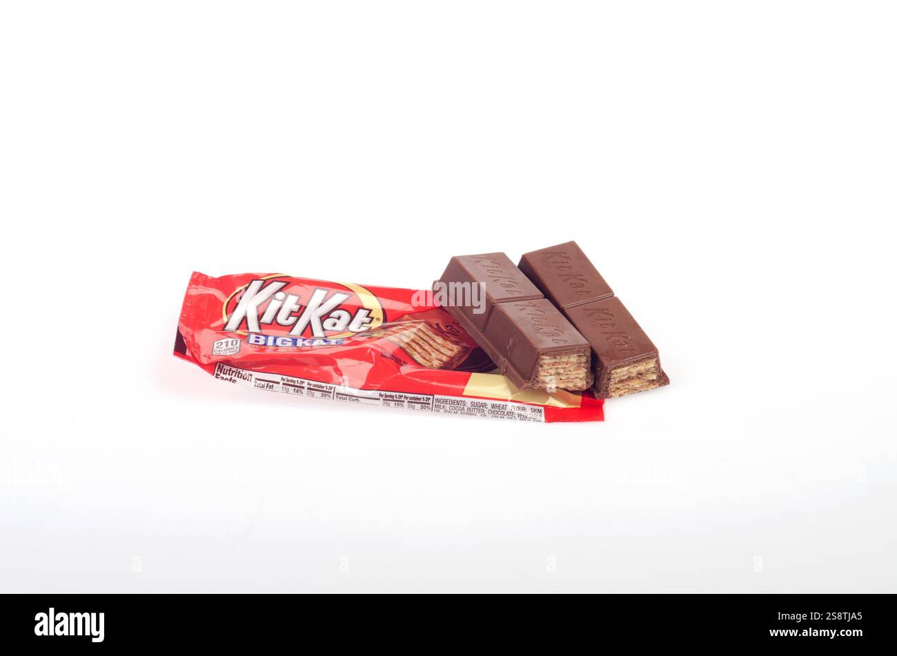 Kit Kat Big Kat Candy Bar on White Stock Photo - Alamy