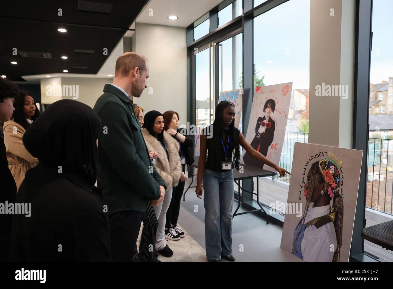 The Prince of Wales during a visit to Tiber in Toxteth, Liverpool, to ...