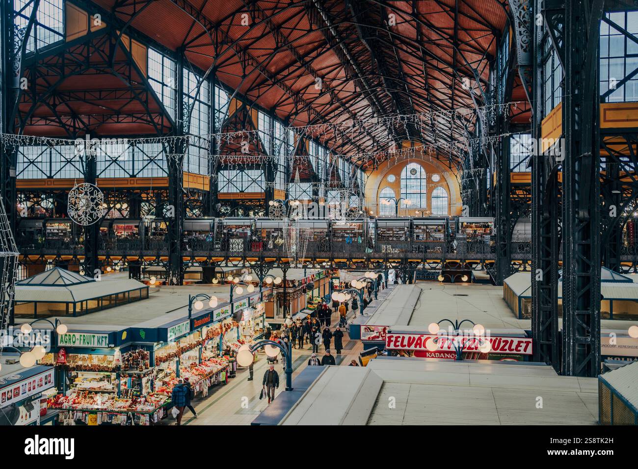 Budapest Great Market Hall (Central Market Hall), the largest indoor ...