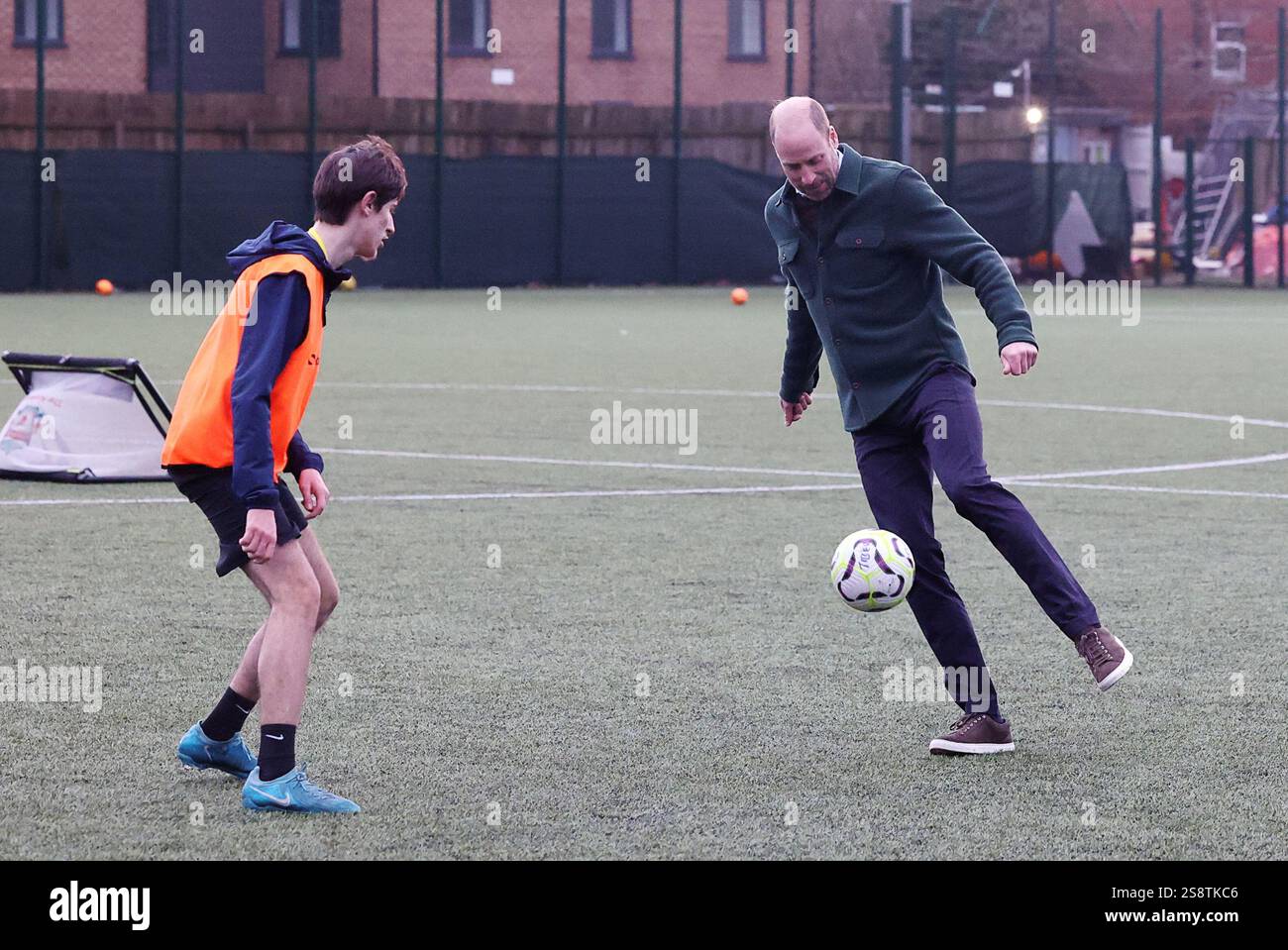 The Prince of Wales during a visit to Tiber in Toxteth, Liverpool, to ...