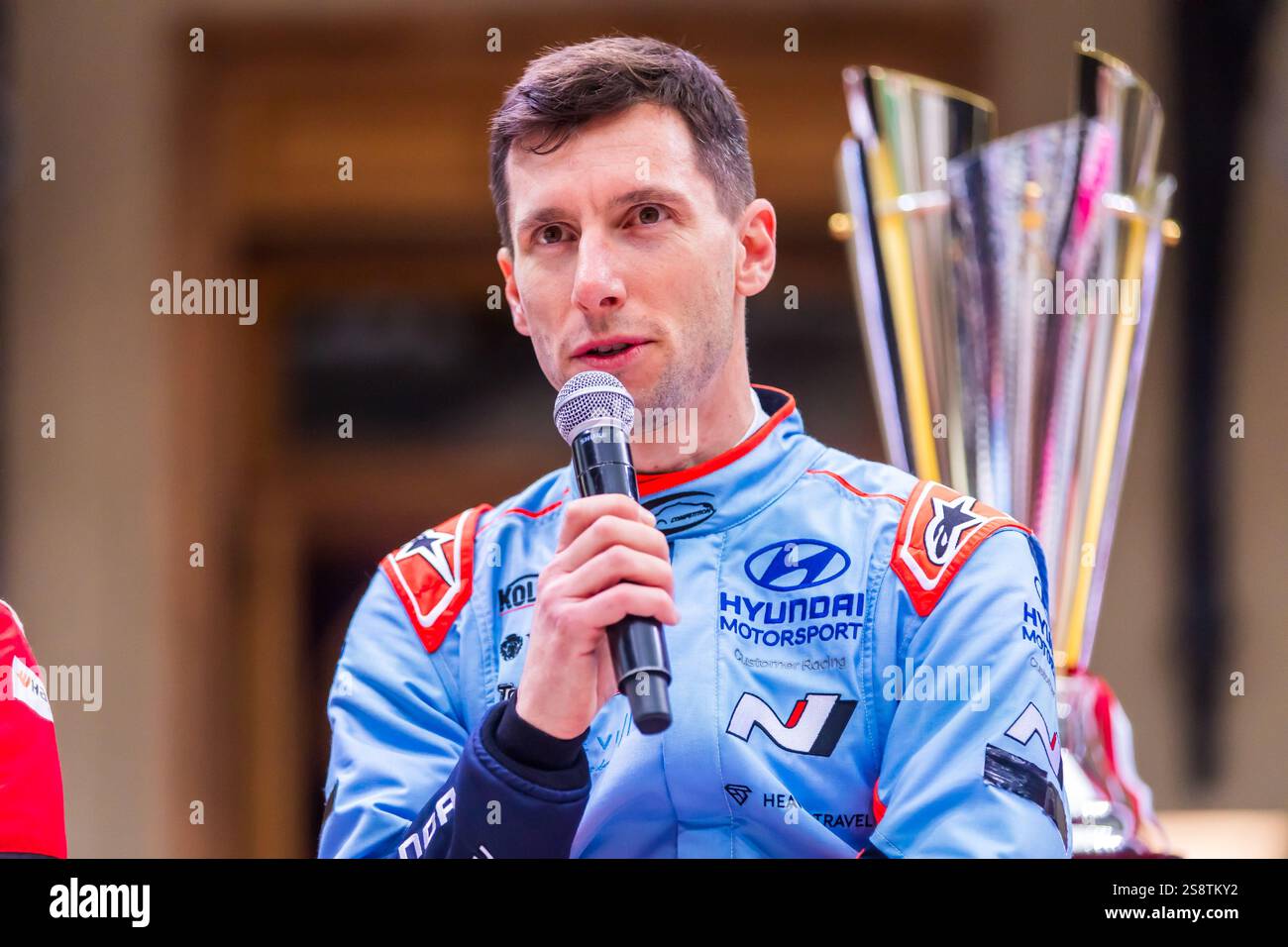 CAMILLI Eric, Thibault DE LA HAYE, Hyundai I2O Rally2, portrait during ...