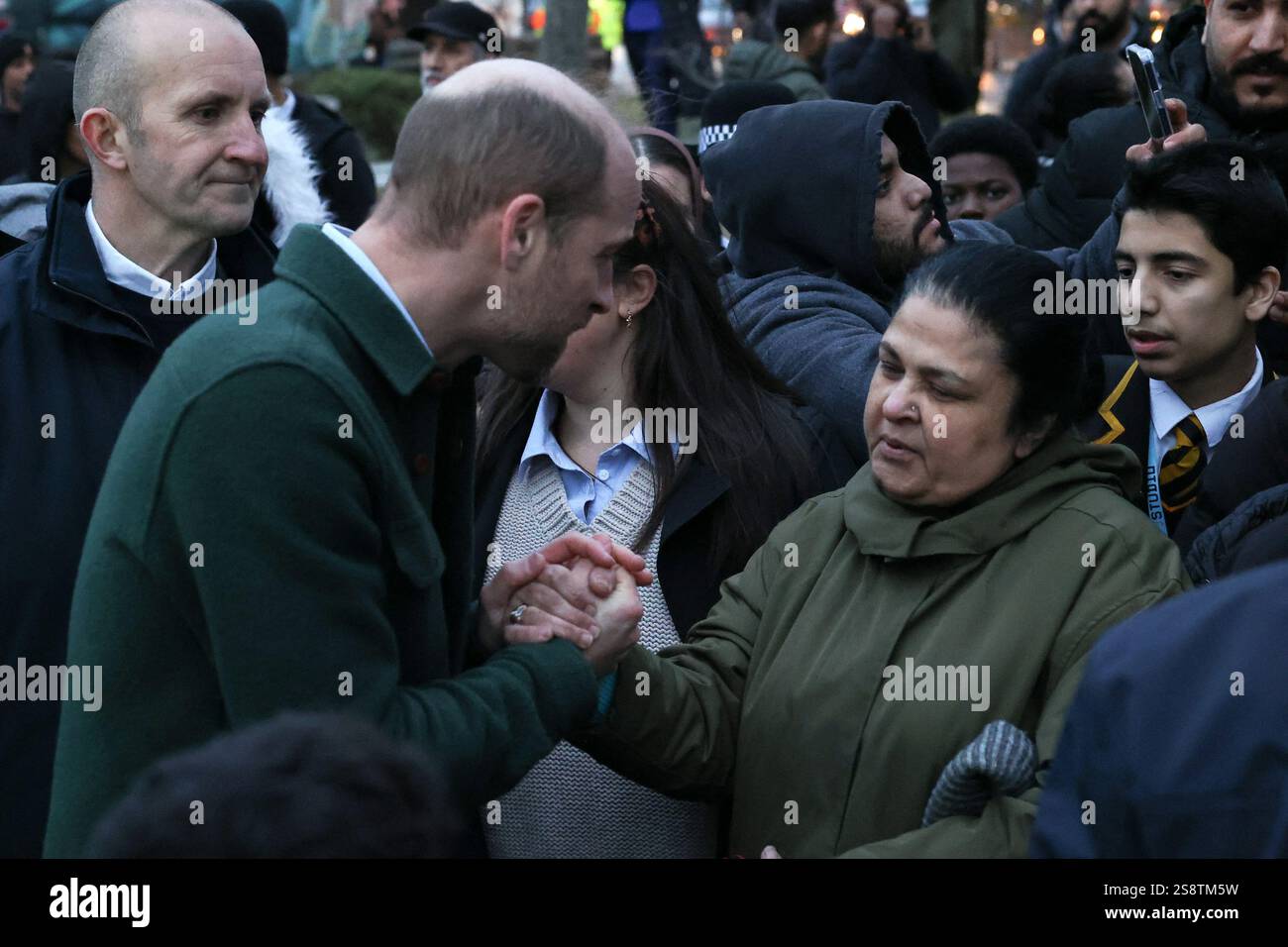 The Prince of Wales during a visit to Tiber in Toxteth, Liverpool, to ...